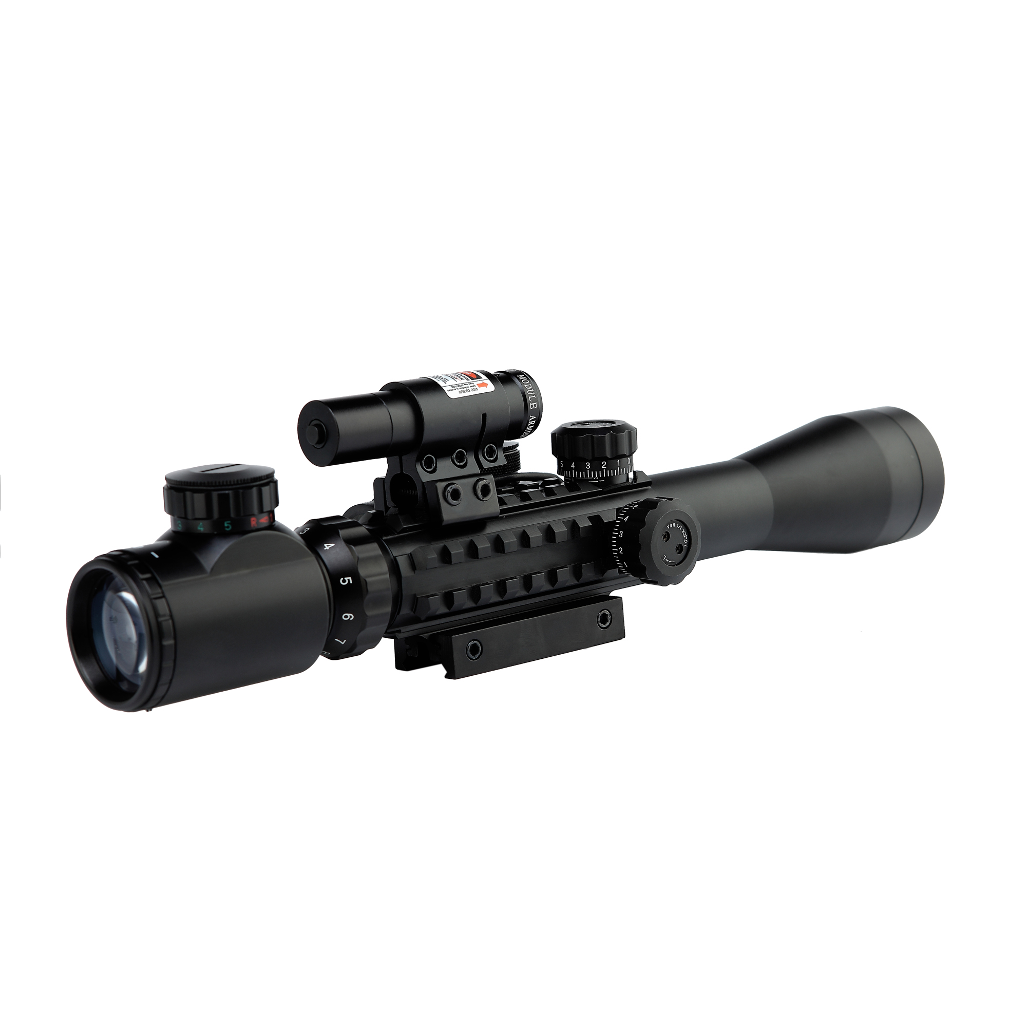 Tactical Rifle Scope Dual Illuminated Rifle Scope with Red Dot [C3 ...